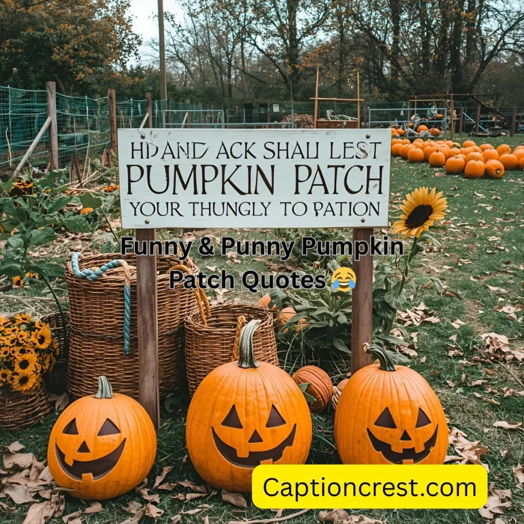 Pumpkin Patch Quotes (150+) - Cute, Funny & Instagram Captions